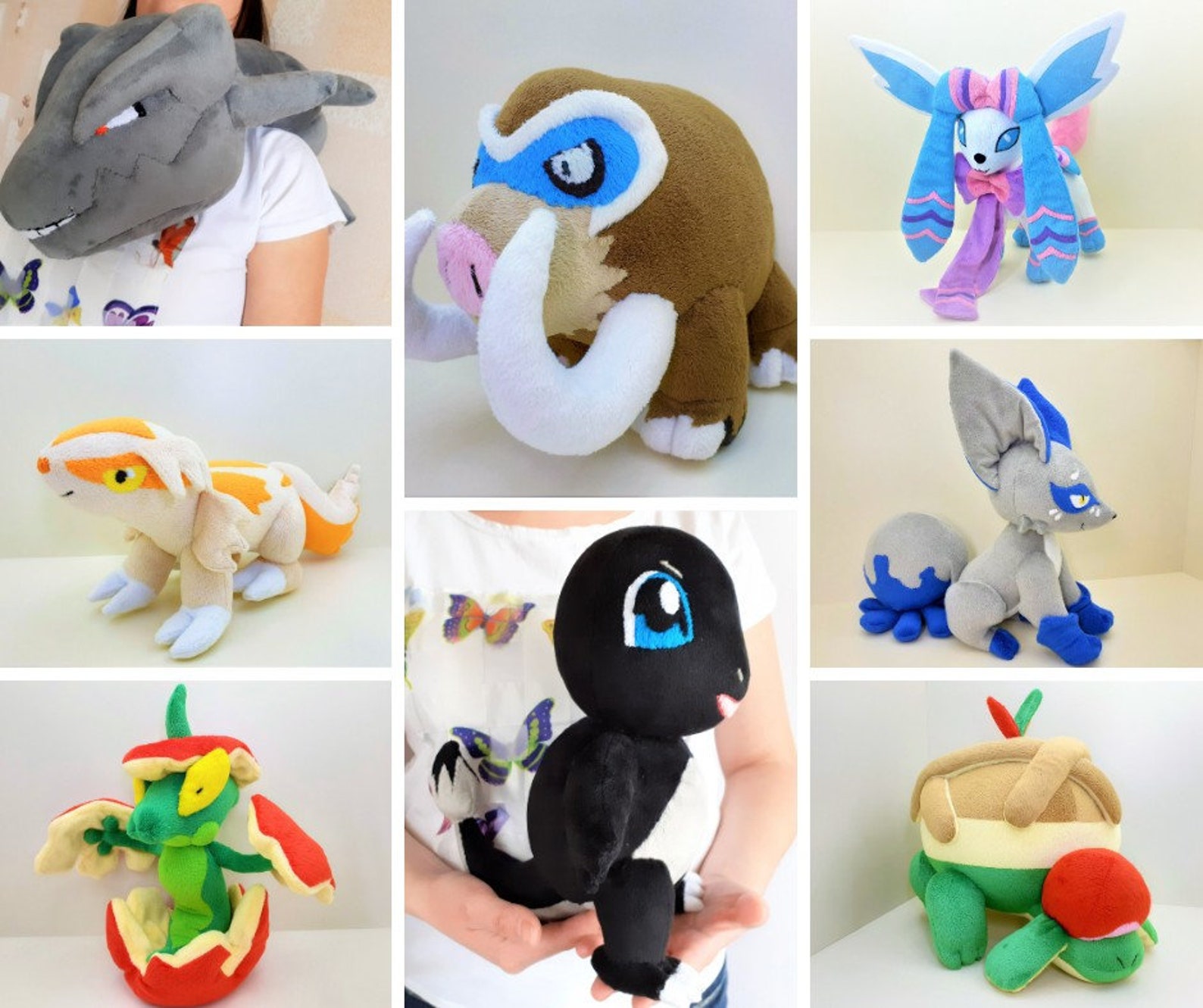 Custom pokemon plush Choose yours from dropping menu | Etsy