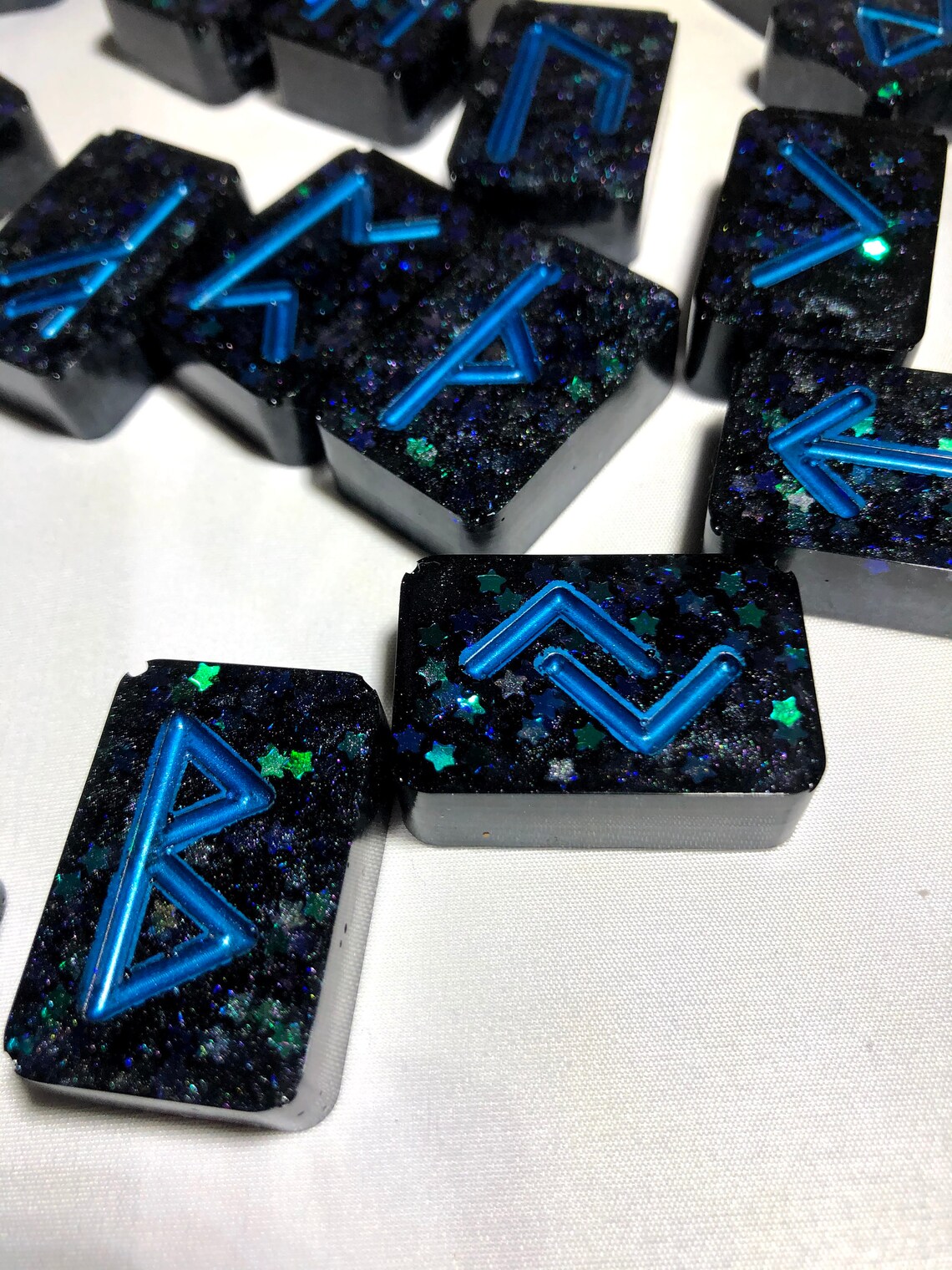 Resin Runes Set Book of Runes Tiles Personalized | Etsy