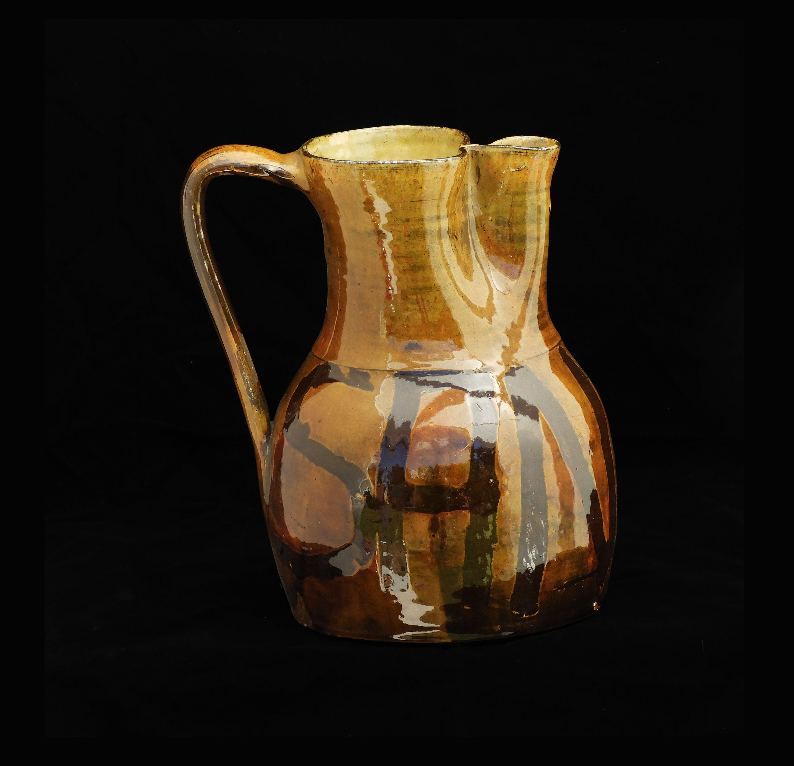 Large Vintage Ceramic Sangria Pitcher Wine Jug Spanish Folk - Etsy