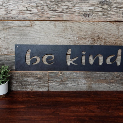Wooden Be Kind Sign - Etsy