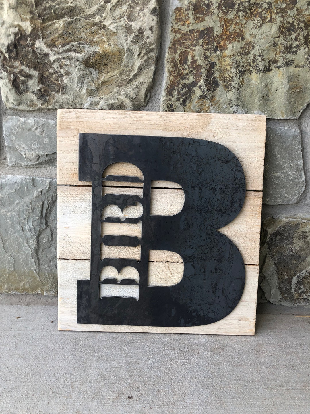 Custom Initial Metal Sign Wasatch Metal Werx - Etsy