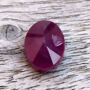 Gorgeous GSI Certified Unheated Natural Ruby Oval Cut Shape Faceted ...