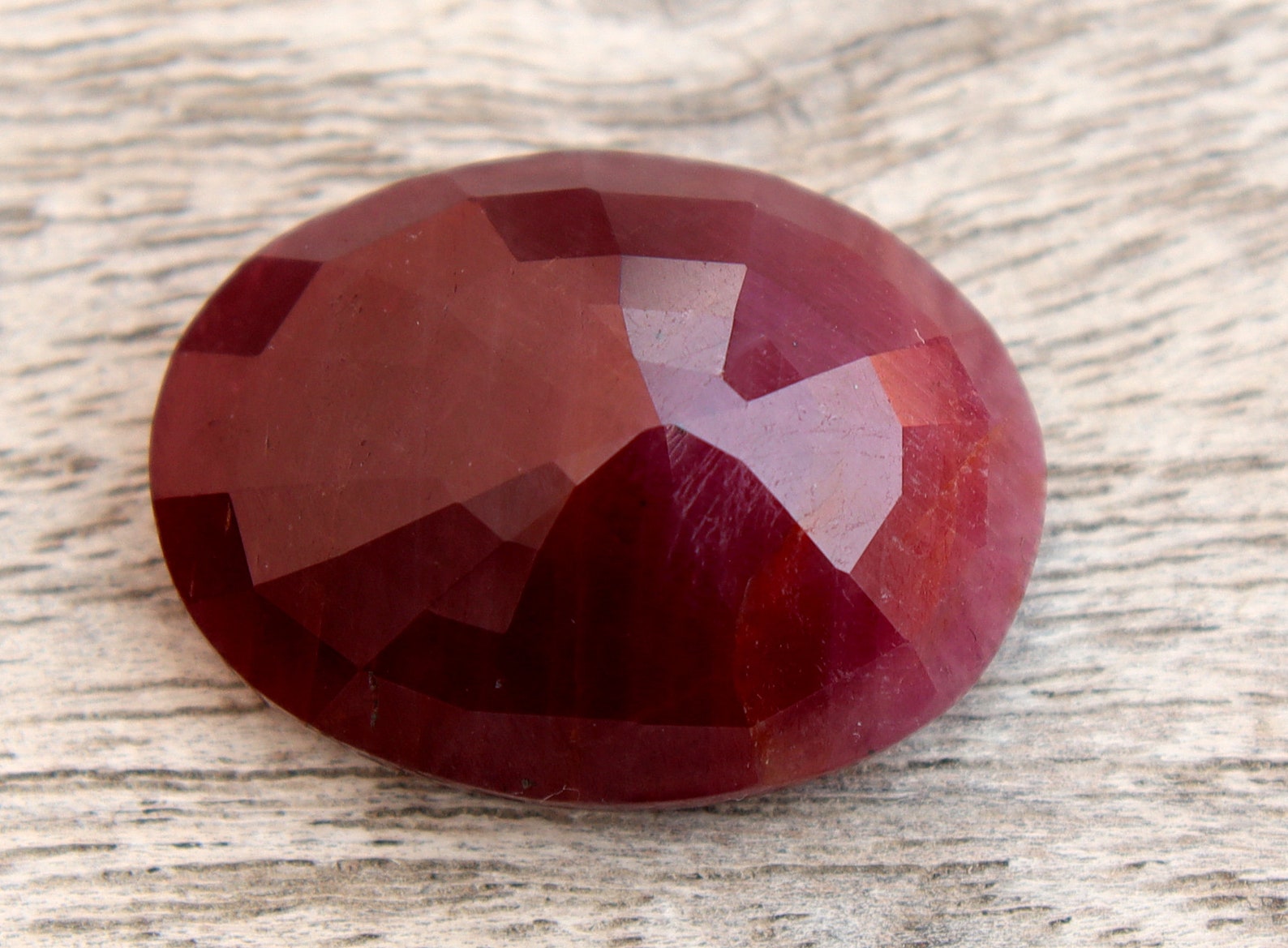 26.26 Ct Natural Unheated Deep Red Ruby Oval Cut Loose Gemstone - Etsy