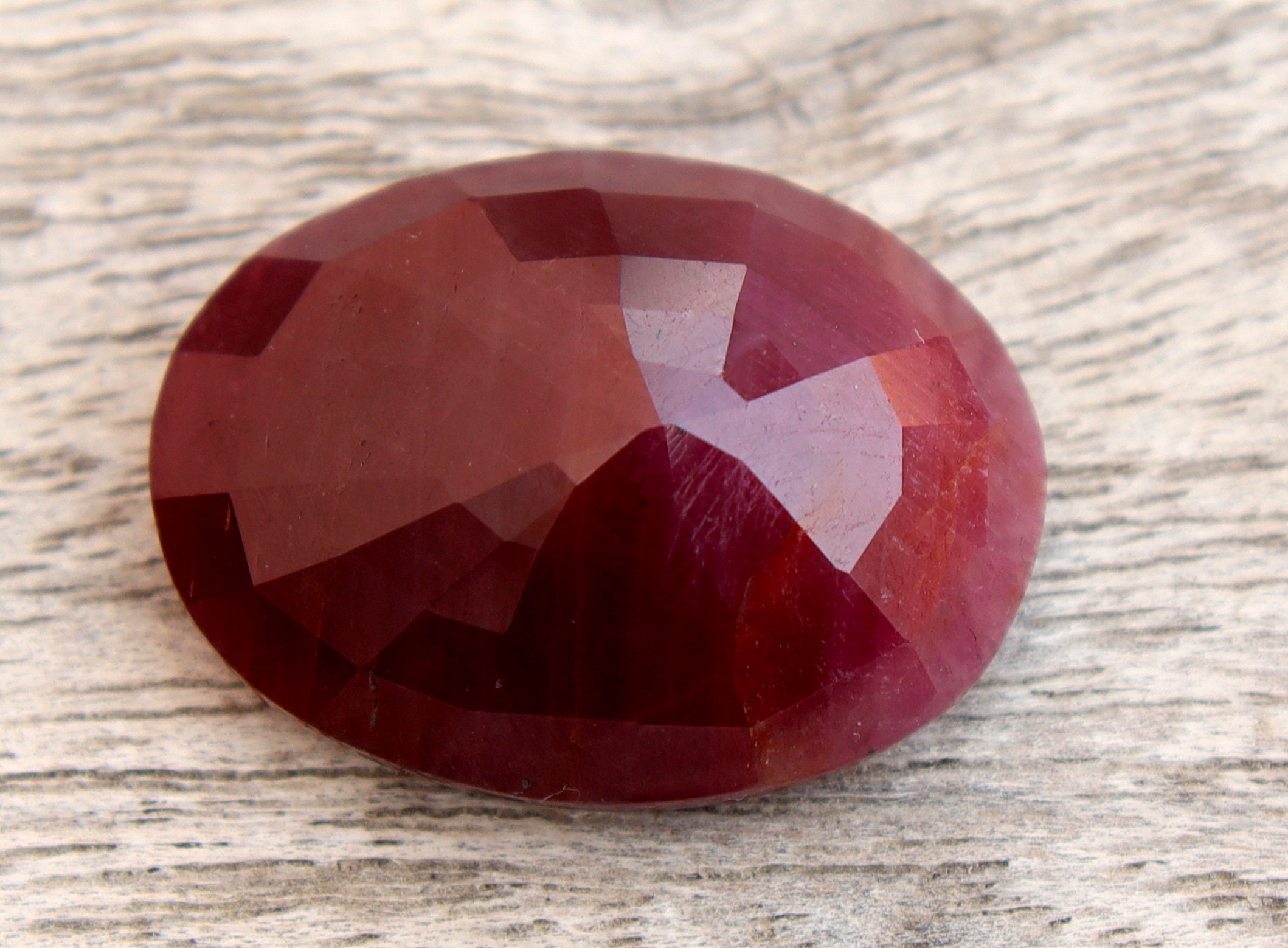 26.26 Ct Natural Unheated Deep Red Ruby Oval Cut Loose Gemstone - Etsy