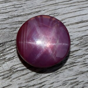 Natural Unheated Star Ruby 5.04 Ct Round Cabochon Loose Gemstone, Six ...