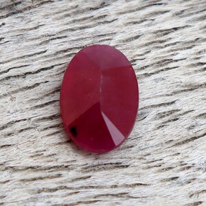 Stunning GSI Certified Unheated Natural Ruby Oval Cut Shape Faceted ...