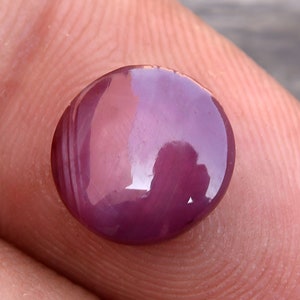 Natural Unheated Star Ruby 5.04 Ct Round Cabochon Loose Gemstone, Six ...