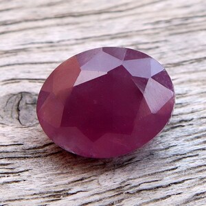 Gorgeous GSI Certified Unheated Natural Ruby Oval Cut Shape Faceted ...