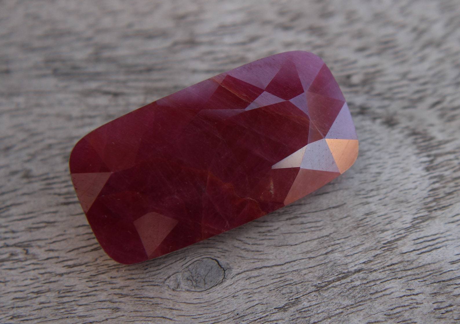 Gorgeous Unheated Natural Ruby Cushion Cut Shape Faceted Loose Gemstone ...
