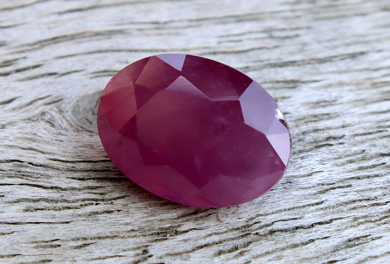 Natural Red Ruby Gemstone, Oval Cut, 2.66 Carat, July Birthstone - Etsy