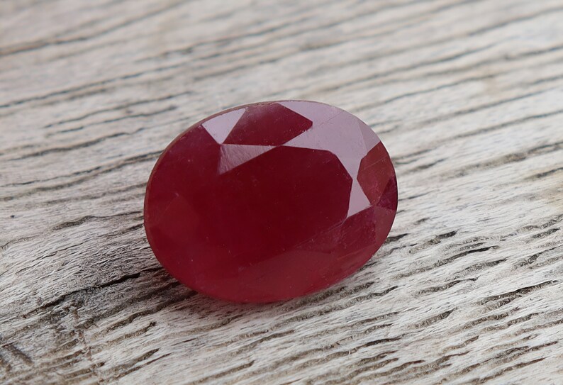 GSI Certified Unheated Ruby, 1.31 Carat Oval Cut Gemstone - Etsy