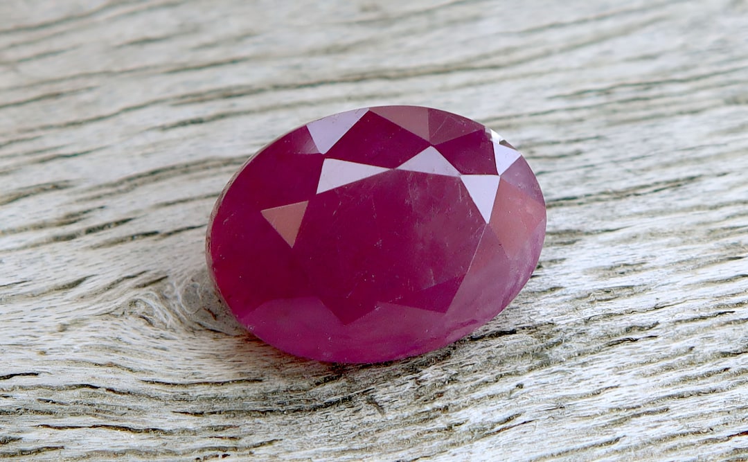 Natural Red Ruby Gemstone, Oval Cut, 2.66 Carat, July Birthstone - Etsy