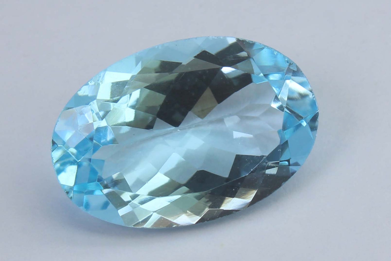 6.60 Ct Naturel Bleu Topaz Ovale Coupe Loose Pierre précieuse | Etsy