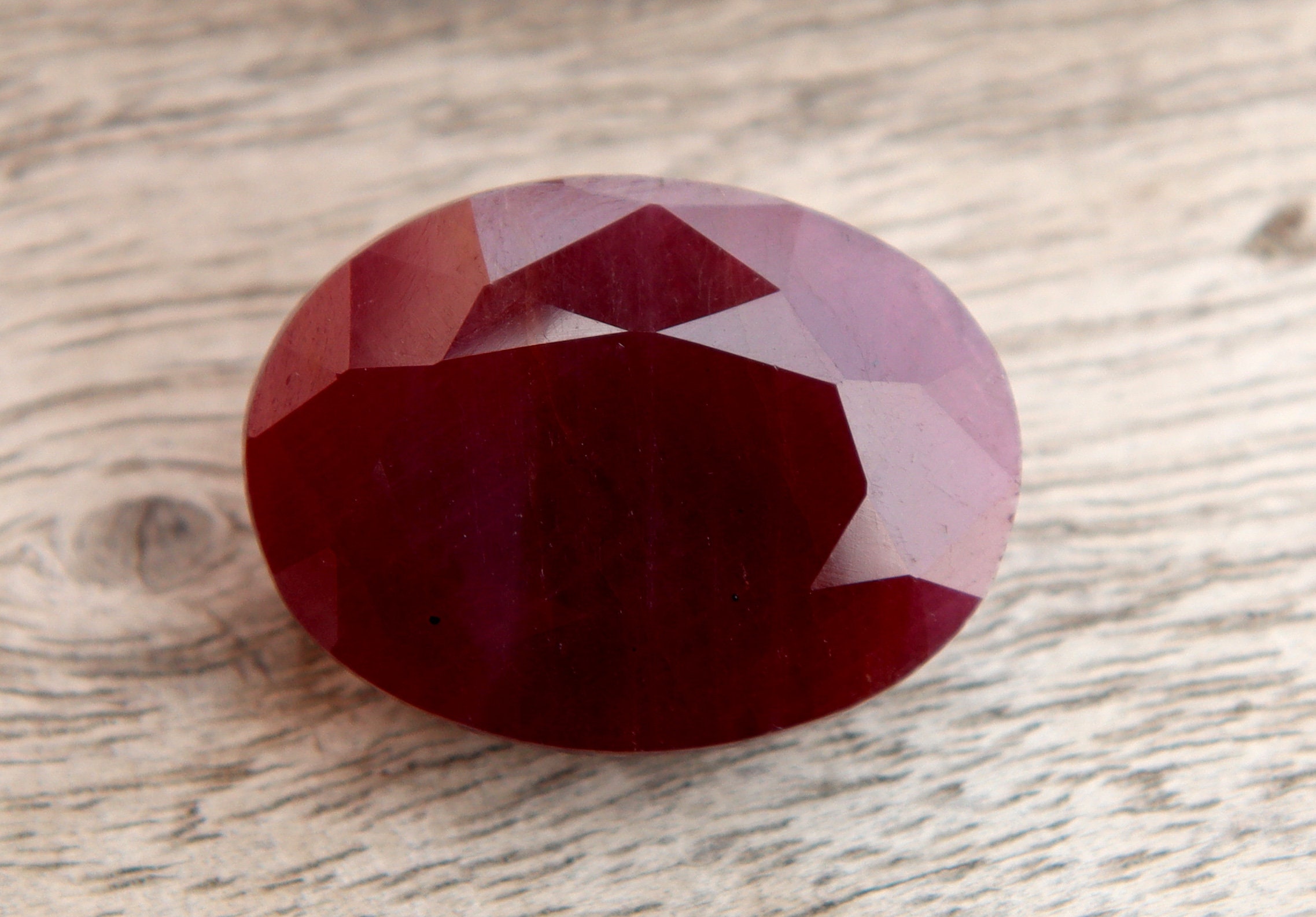 26.26 Ct Natural Unheated Deep Red Ruby Oval Cut Loose Gemstone - Etsy