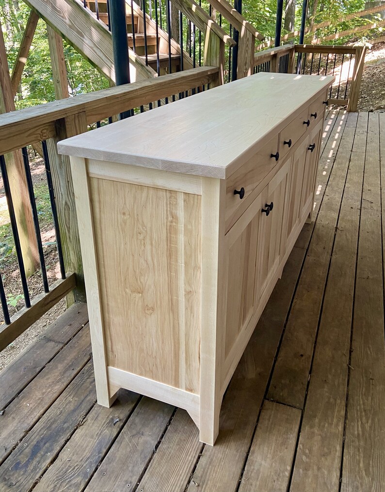 Solid Hardwood Buffet. Shown in Maple, Also Available in White Oak, Red Oak, Cherry and Walnut ...