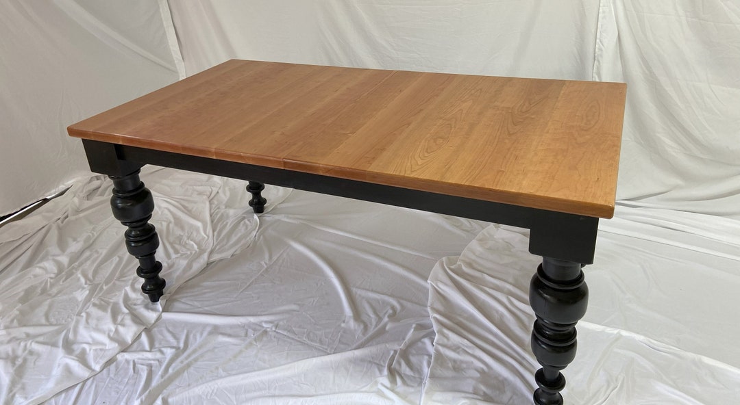 Chunky Leg, Hardwood, Farmhouse Table - Etsy
