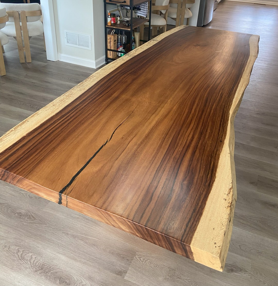 Gorgeous Live Edge, Single Slab Dining Table - Etsy
