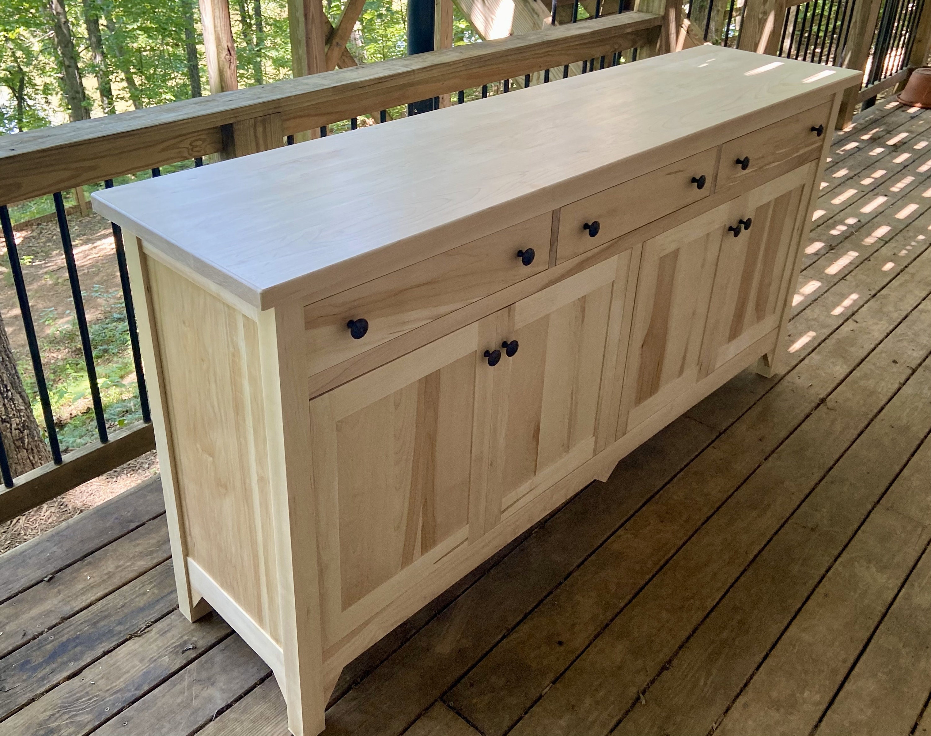 Solid Hardwood Buffet. Shown in Maple, Also Available in White Oak, Red Oak, Cherry and Walnut ...