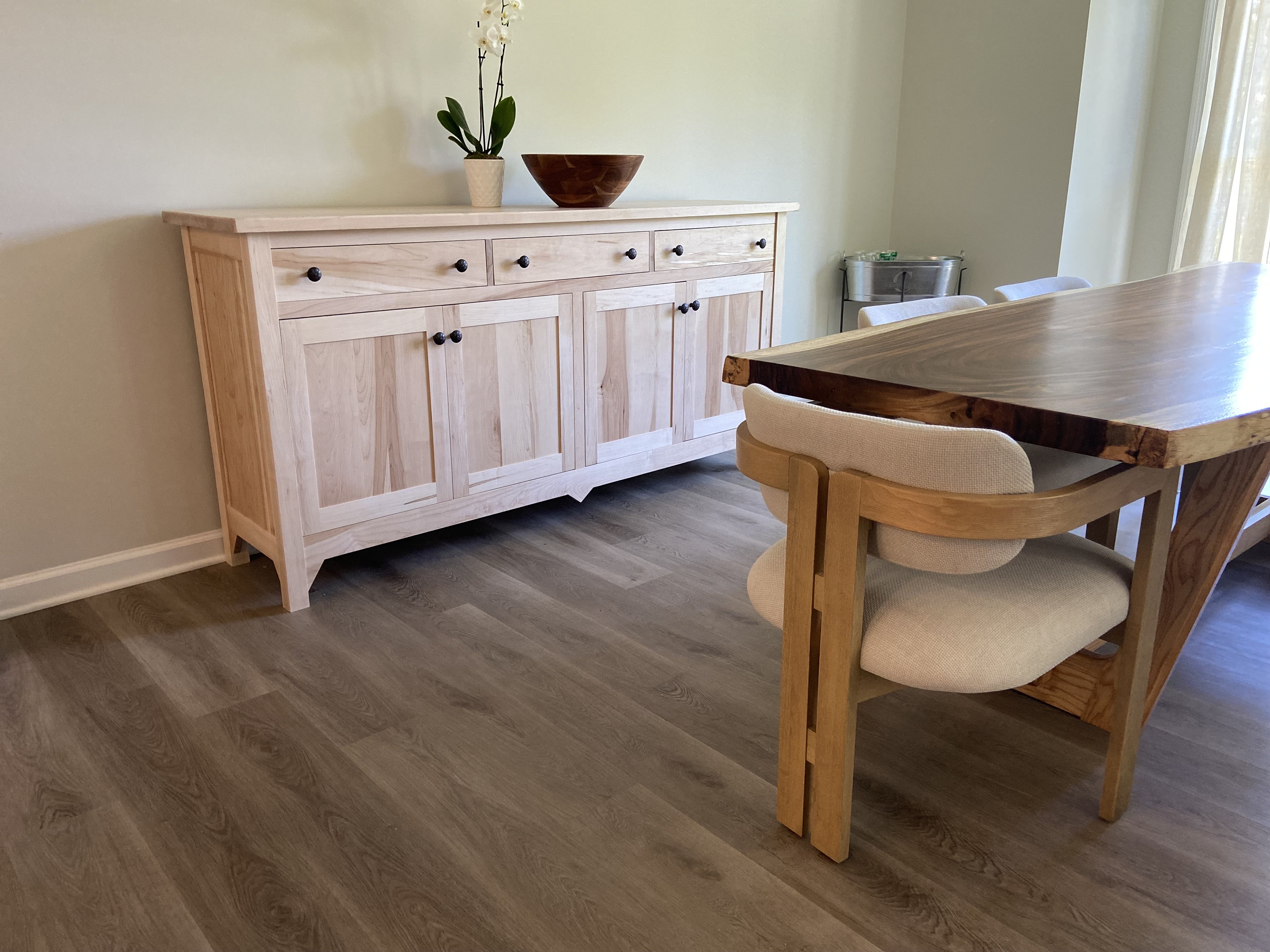 Solid Hardwood Buffet. Shown in Maple, Also Available in White Oak, Red ...