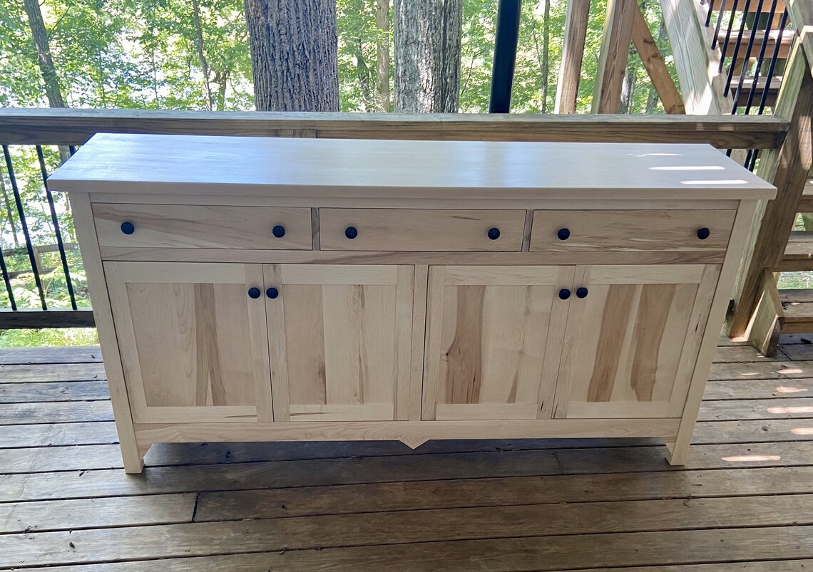 Solid Hardwood Buffet. Shown in Maple, Also Available in White Oak, Red ...
