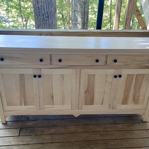 Solid Hardwood Buffet. Shown in Maple, Also Available in White Oak, Red ...