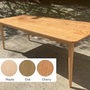 Mid Century Modern Dining Table Shown in Cherry. Also Available in ...