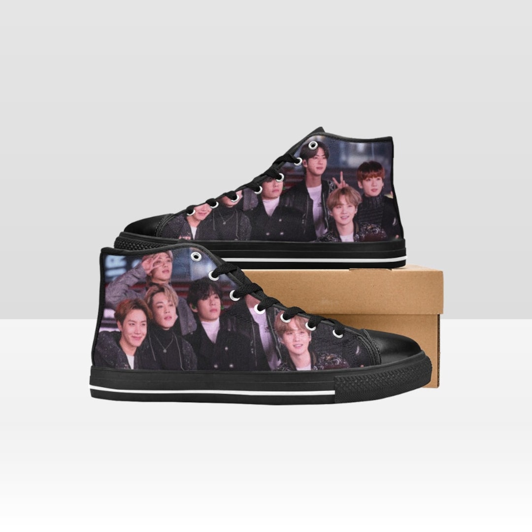 BTS Shoes BTS Photo Logo Sneakers Valentines Day BTS Concert Merch Army ...