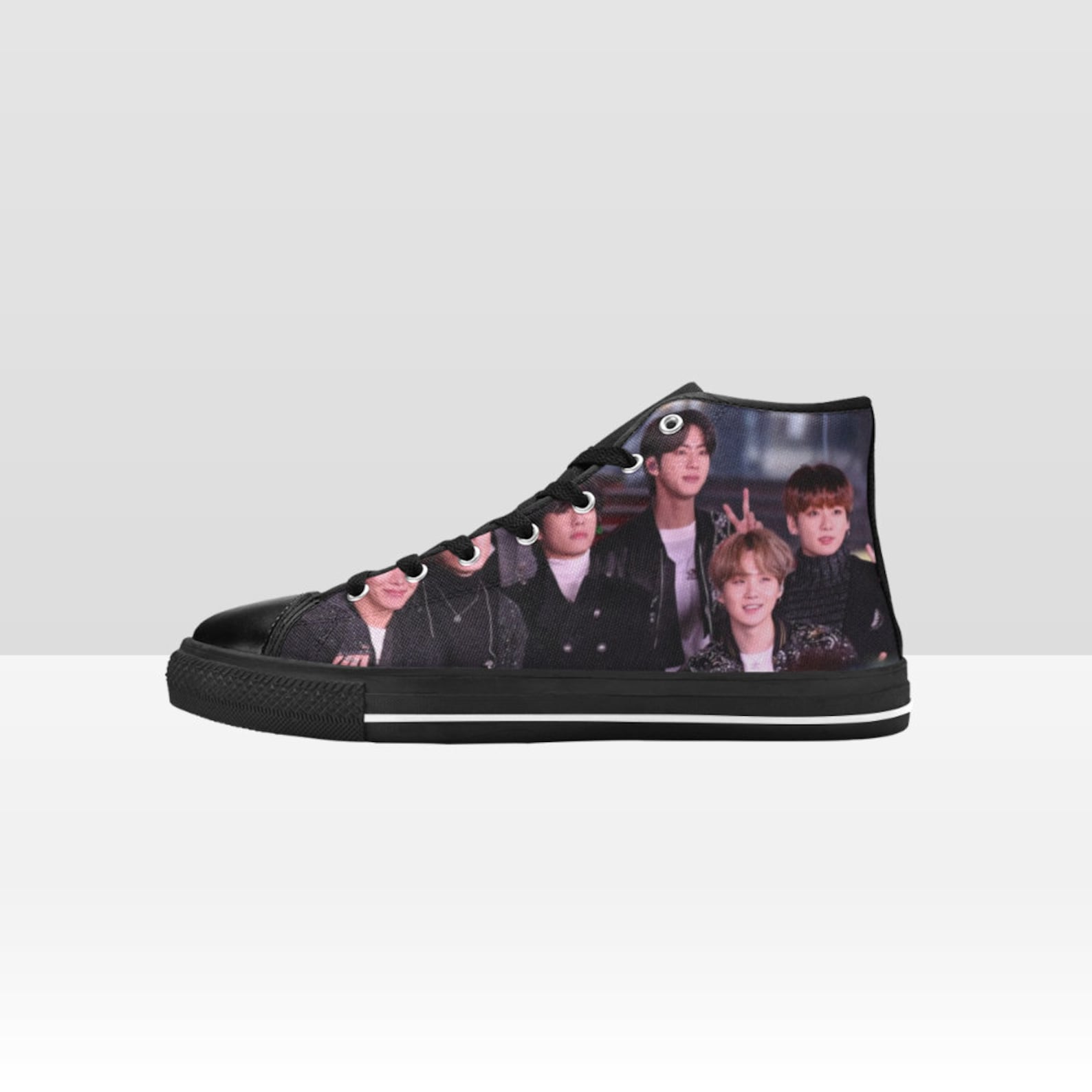 BTS Shoes BTS Photo Logo Sneakers Valentines Day BTS | Etsy