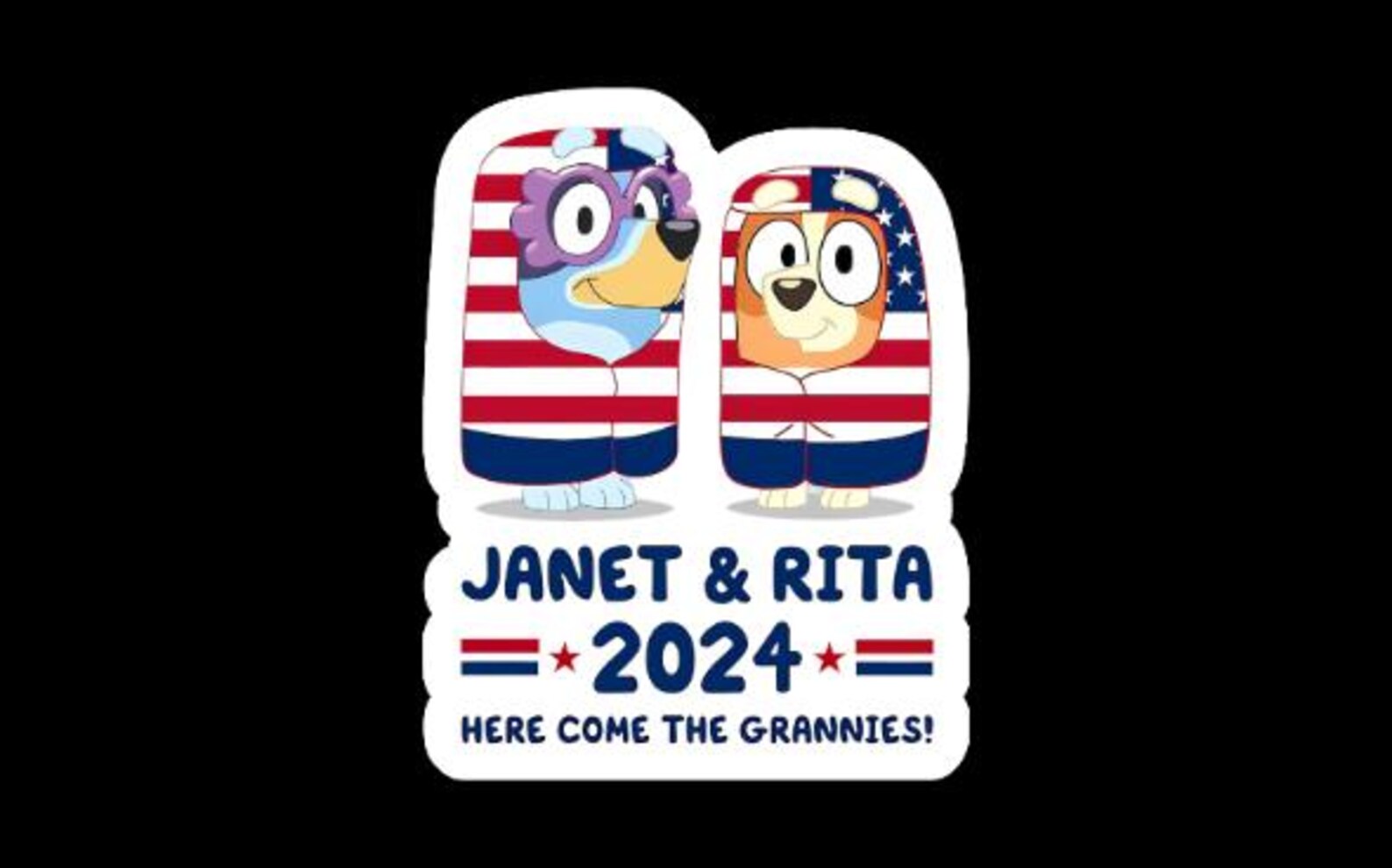 Janet & Rita 2024 Sticker - Etsy