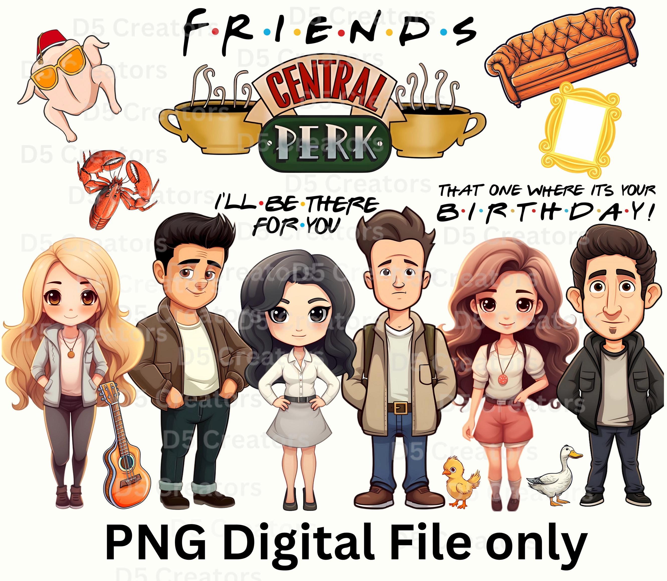 Friends Digital File for DTF, DTG, Sublimation on Shirts, Tumblers ...