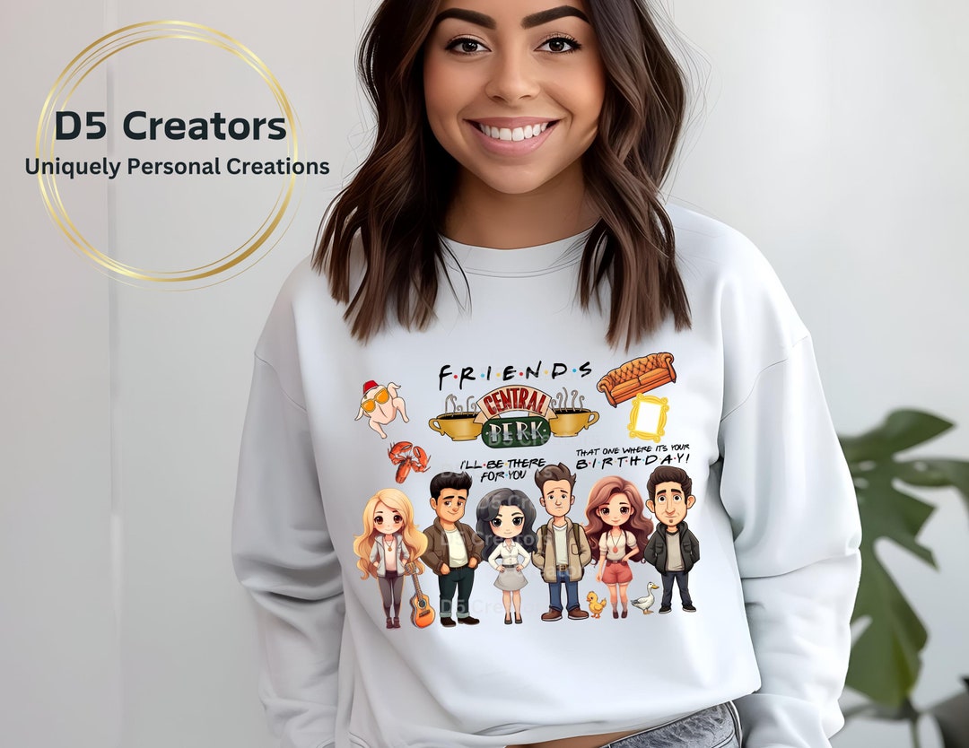 Friends Digital File for DTF, DTG, Sublimation on Shirts, Tumblers ...