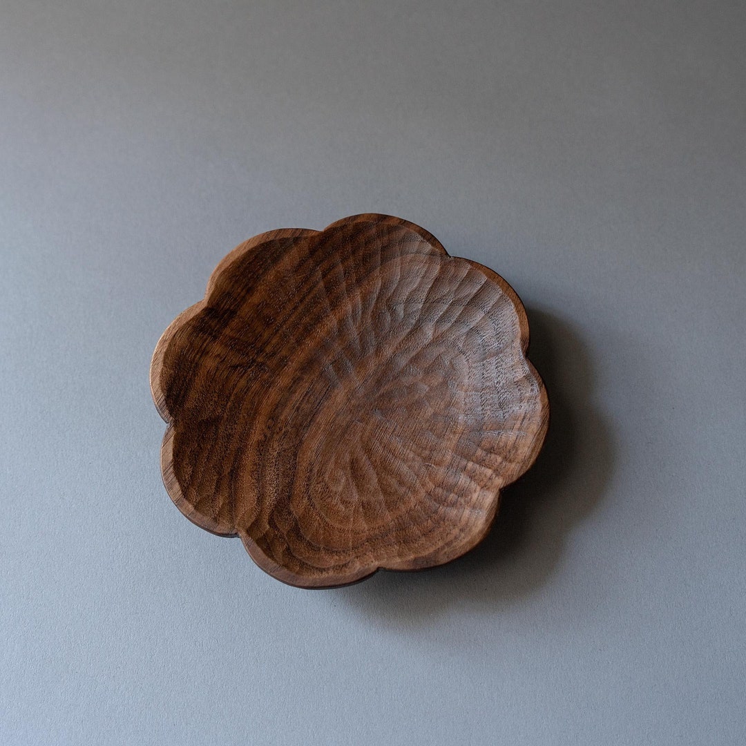 Hand Carved Wooden Tray - Etsy