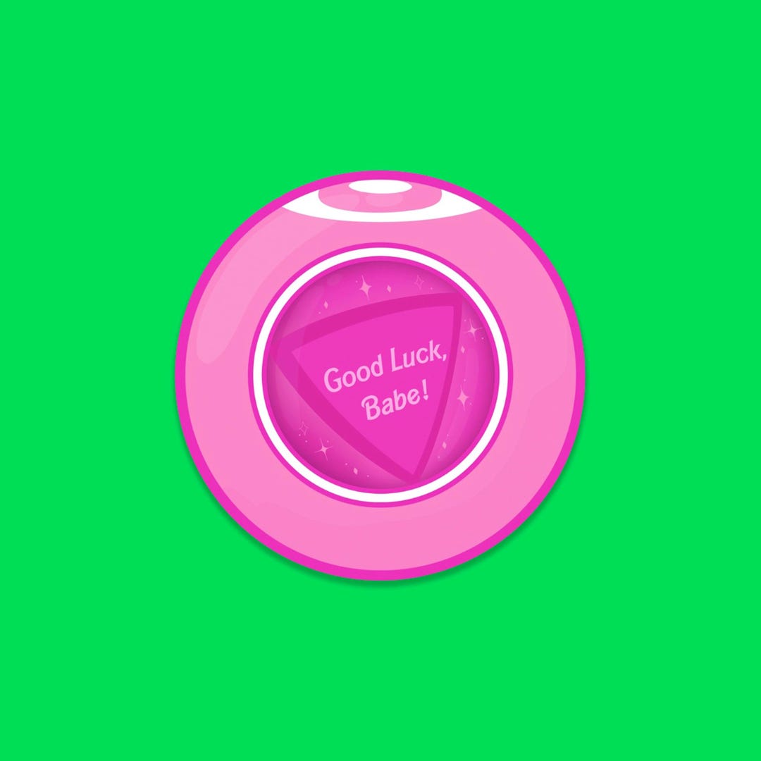 Good Luck Magic Ball Sticker - Etsy