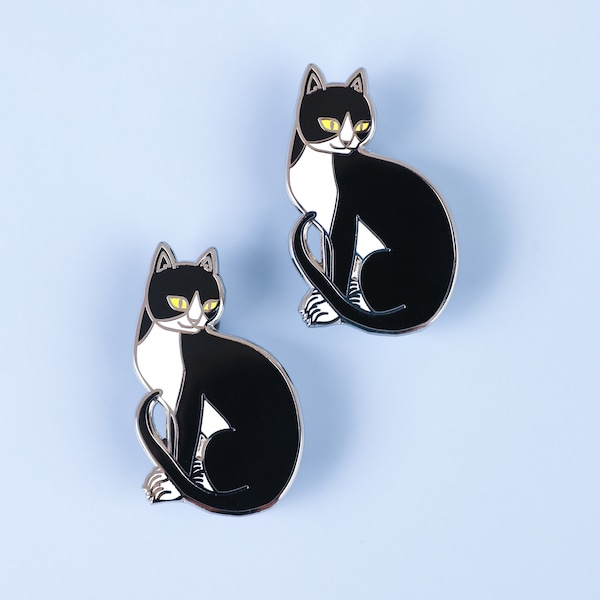 Enamel Pin Cat - Etsy