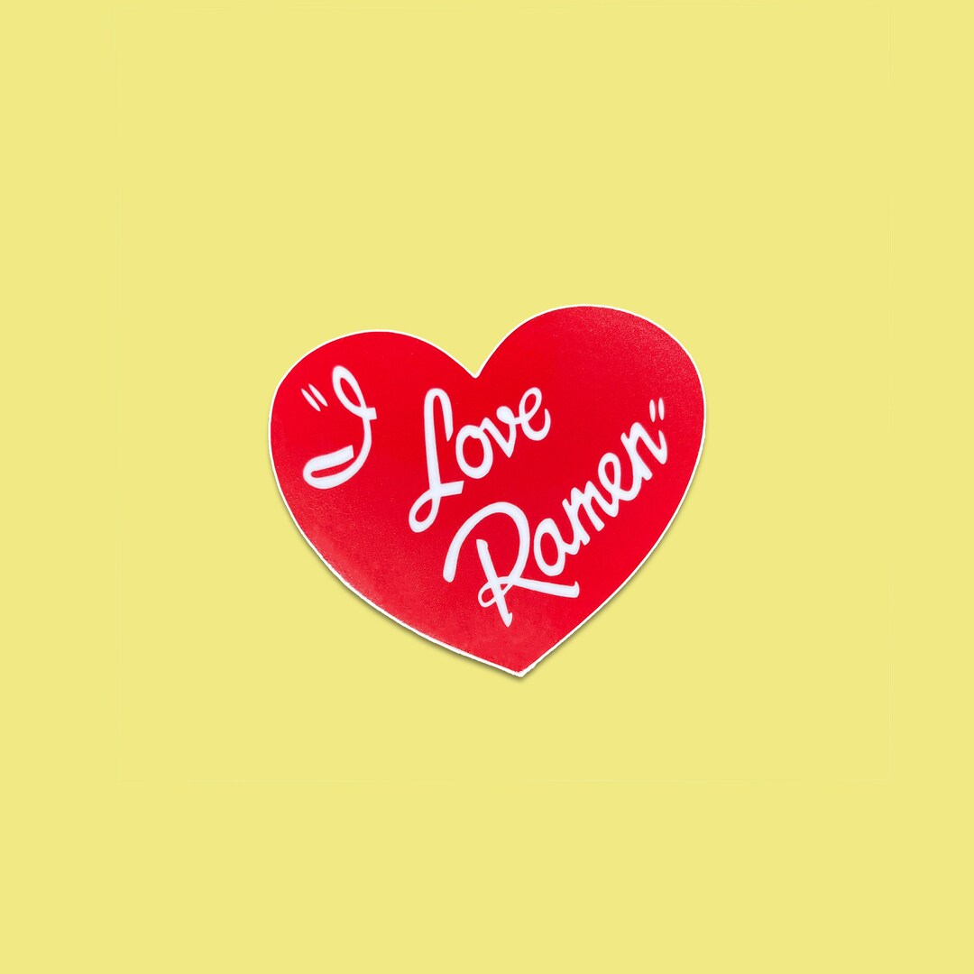 I Love Ramen Sticker - Etsy