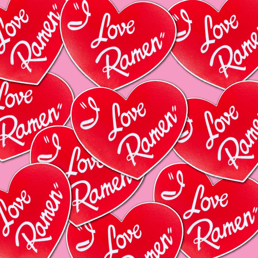 I Love Ramen Sticker - Etsy