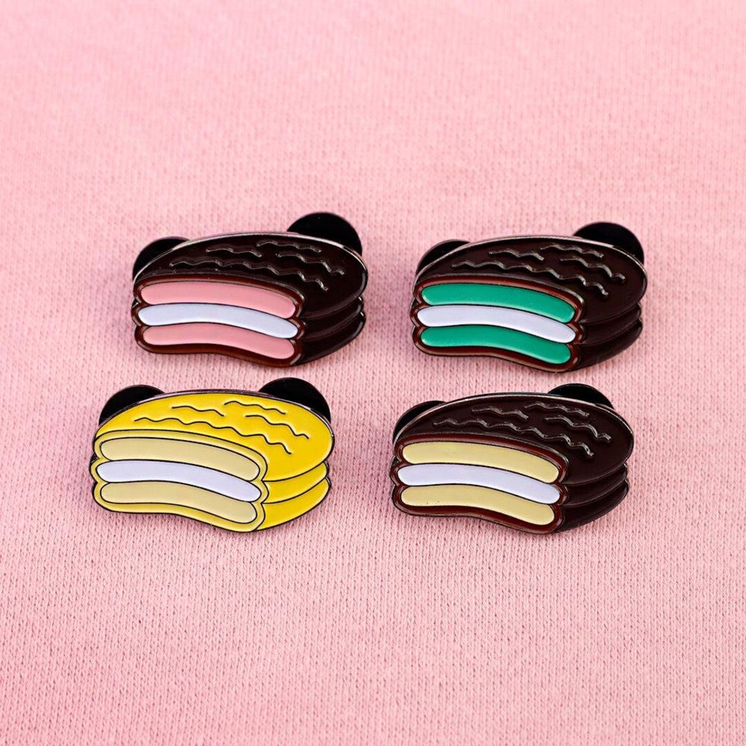 Choco Pie Enamel Pin - Etsy