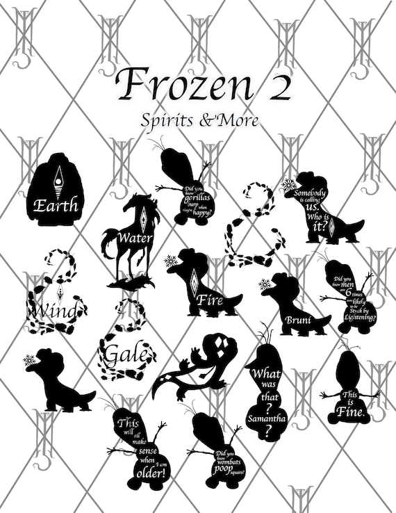Frozen 2: Spirits & More SVG / PNG / JPG - Etsy España