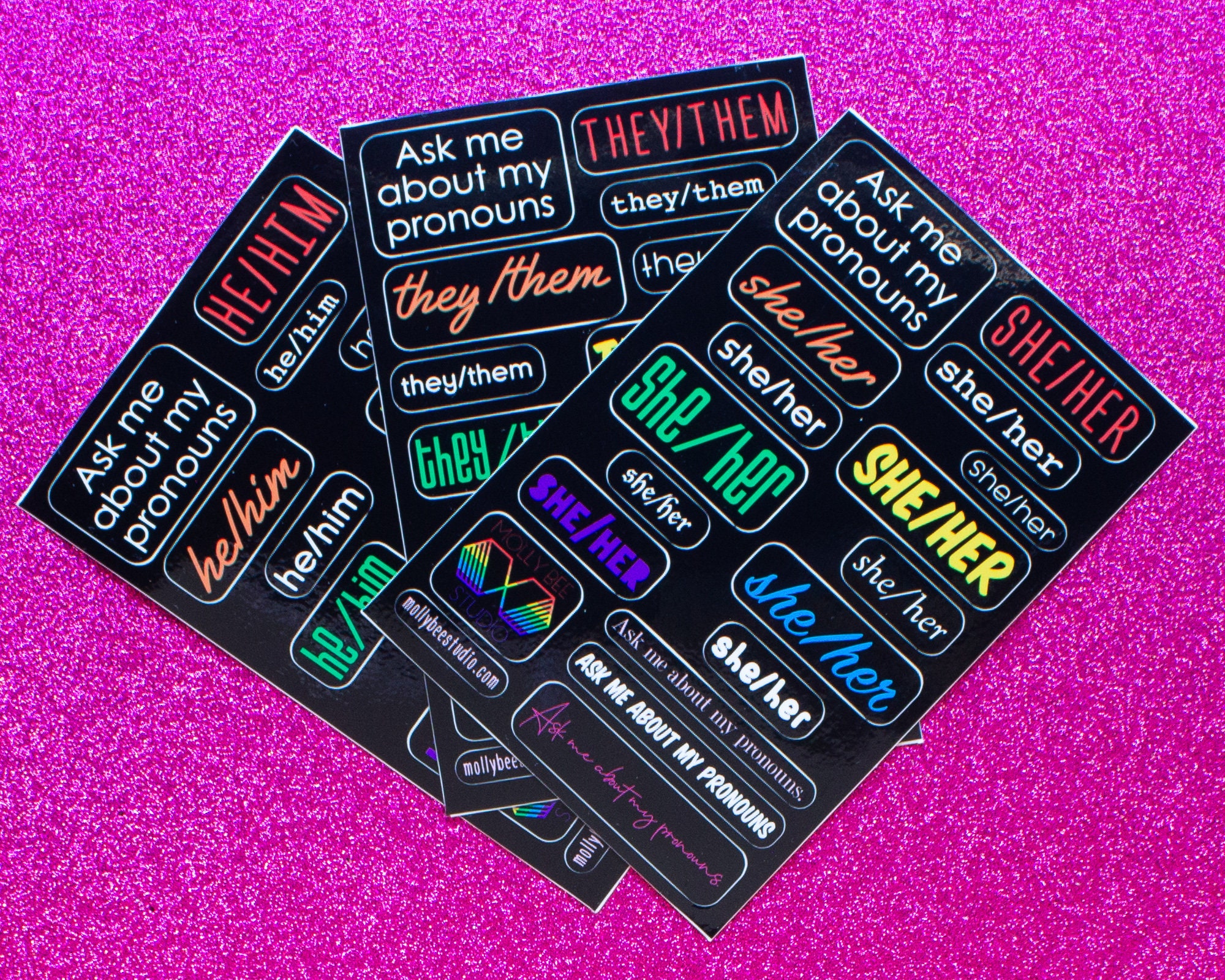 He/Him Pronoun He/They Stickers Stickers Pronoun They/Them She/They She ...