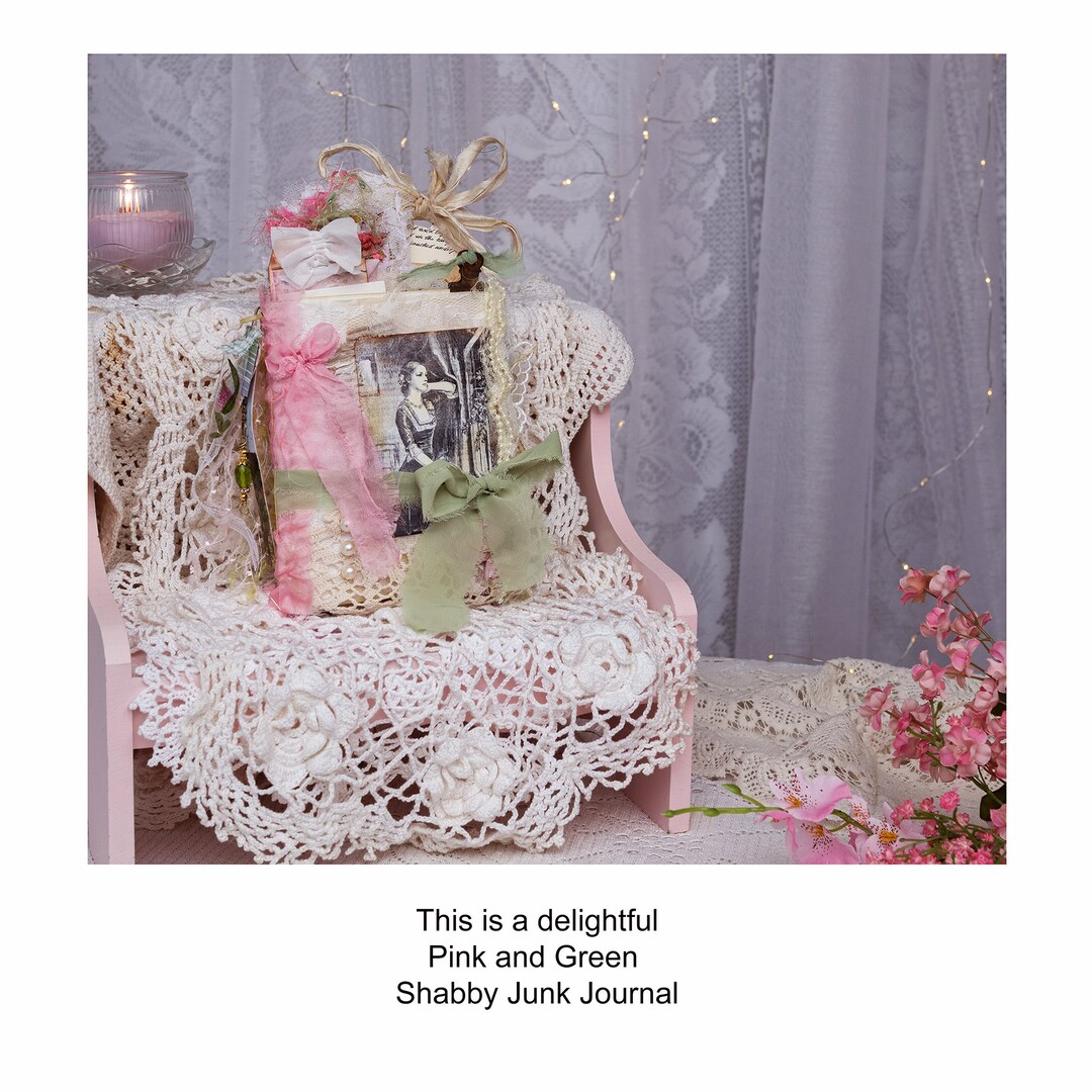 Handmade, Bag Shabby Junk Journal, Purse Size Journal, Charming, Unique ...
