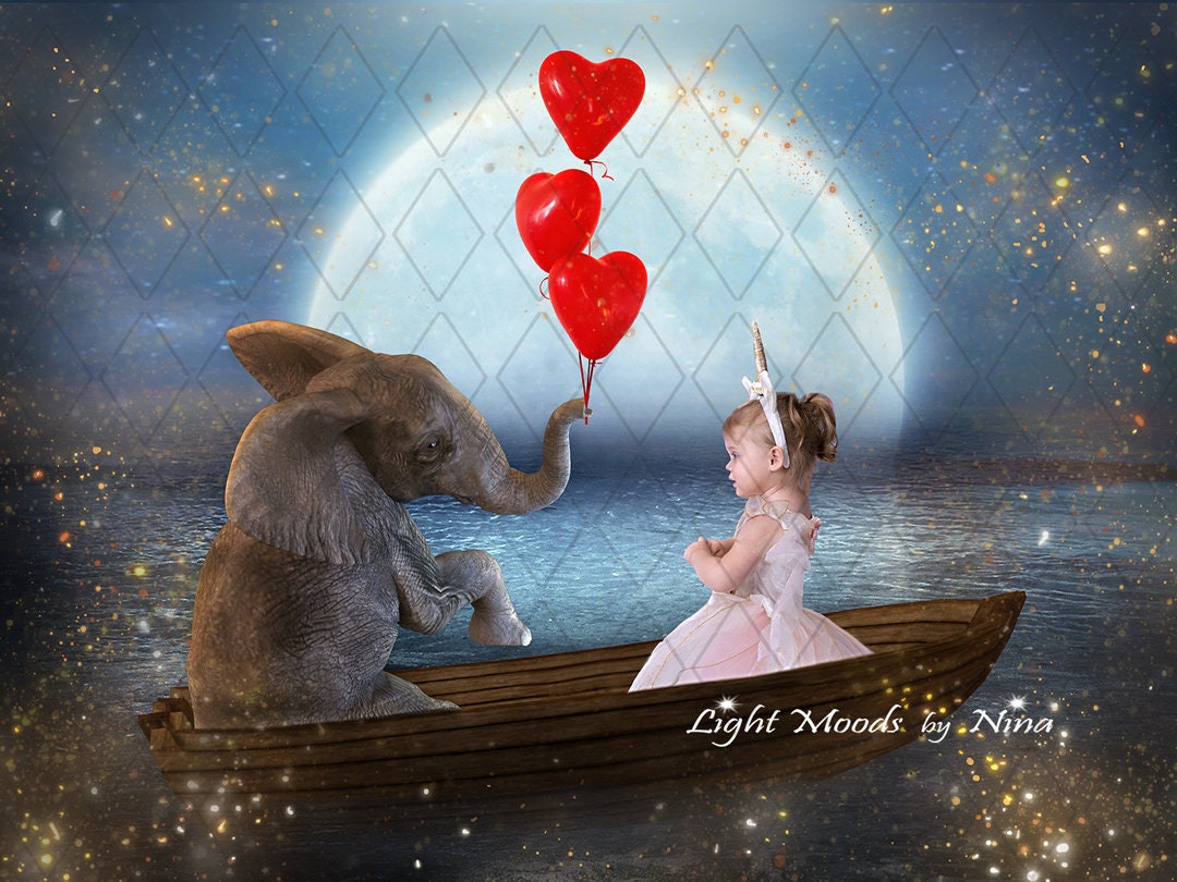 Love and Friendship, Digital Background, Moonlight and Magic With Our ...