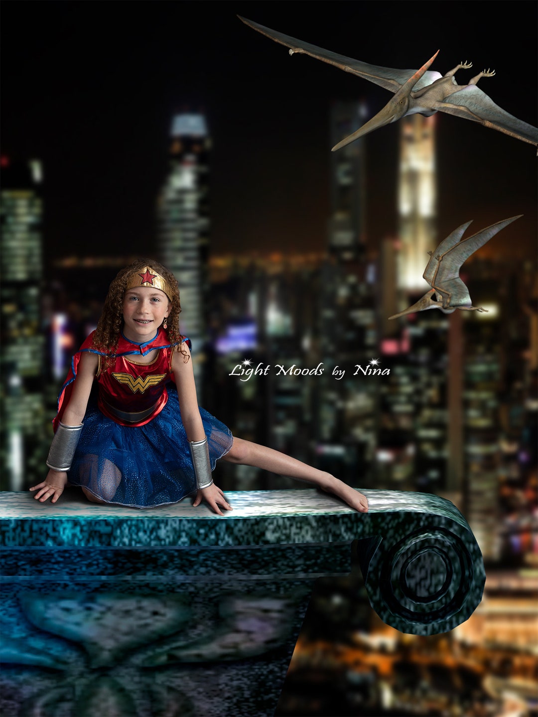 Superhero Digital Background, Fantasy Background, City Top Background ...