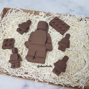 Blocks and Figure Chocolate Gift Handmade Belgian Chocolate - Etsy