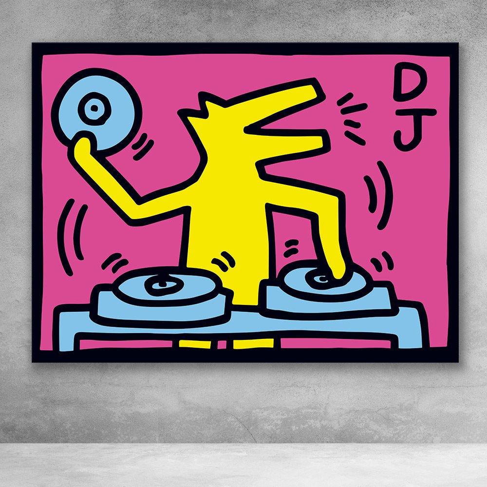 Keith Haring Dog Sculpture