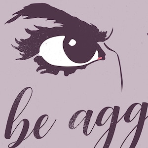 Be Aggressive Inspirational Premium Canvas Art - Etsy