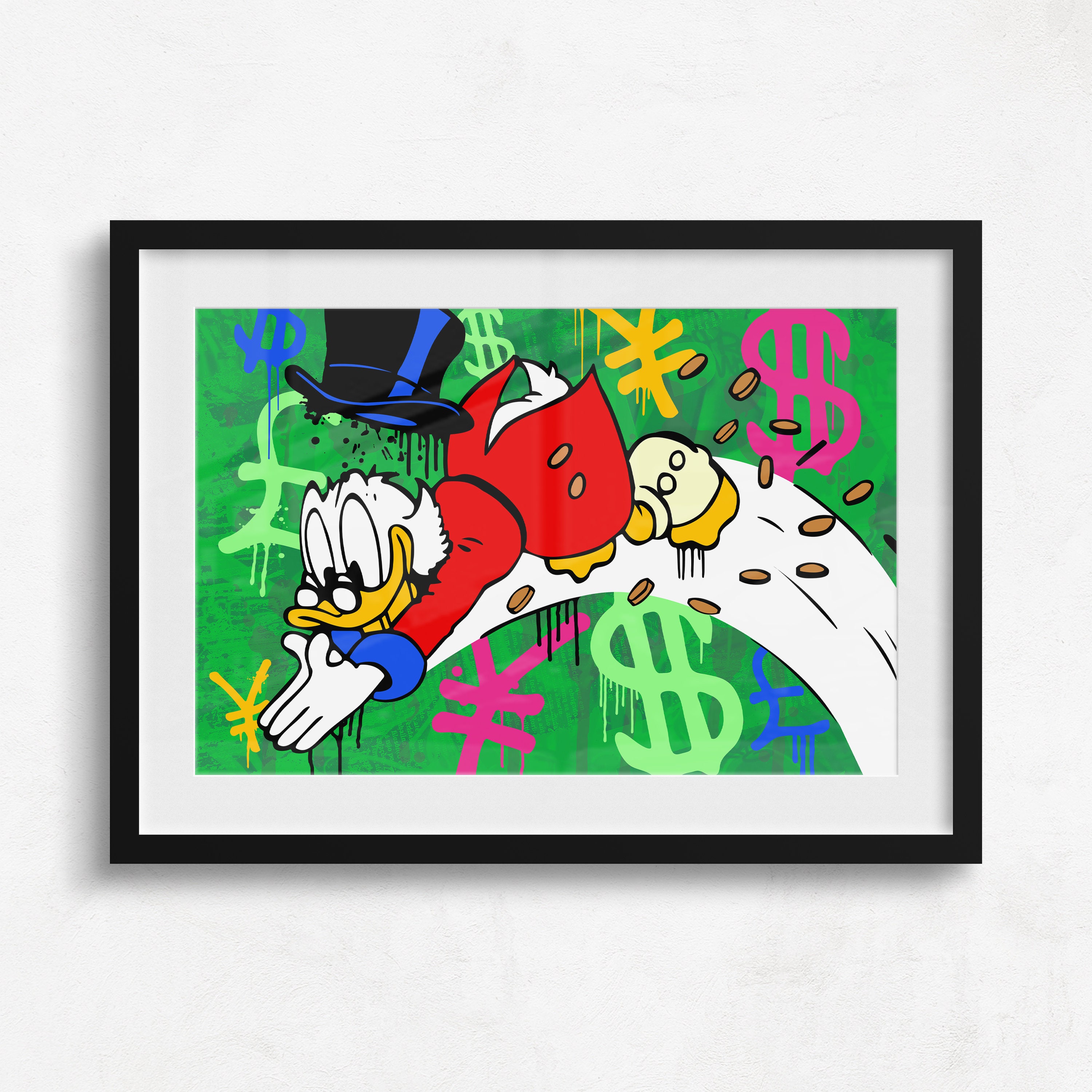 Uncle Scrooge Diving In Money