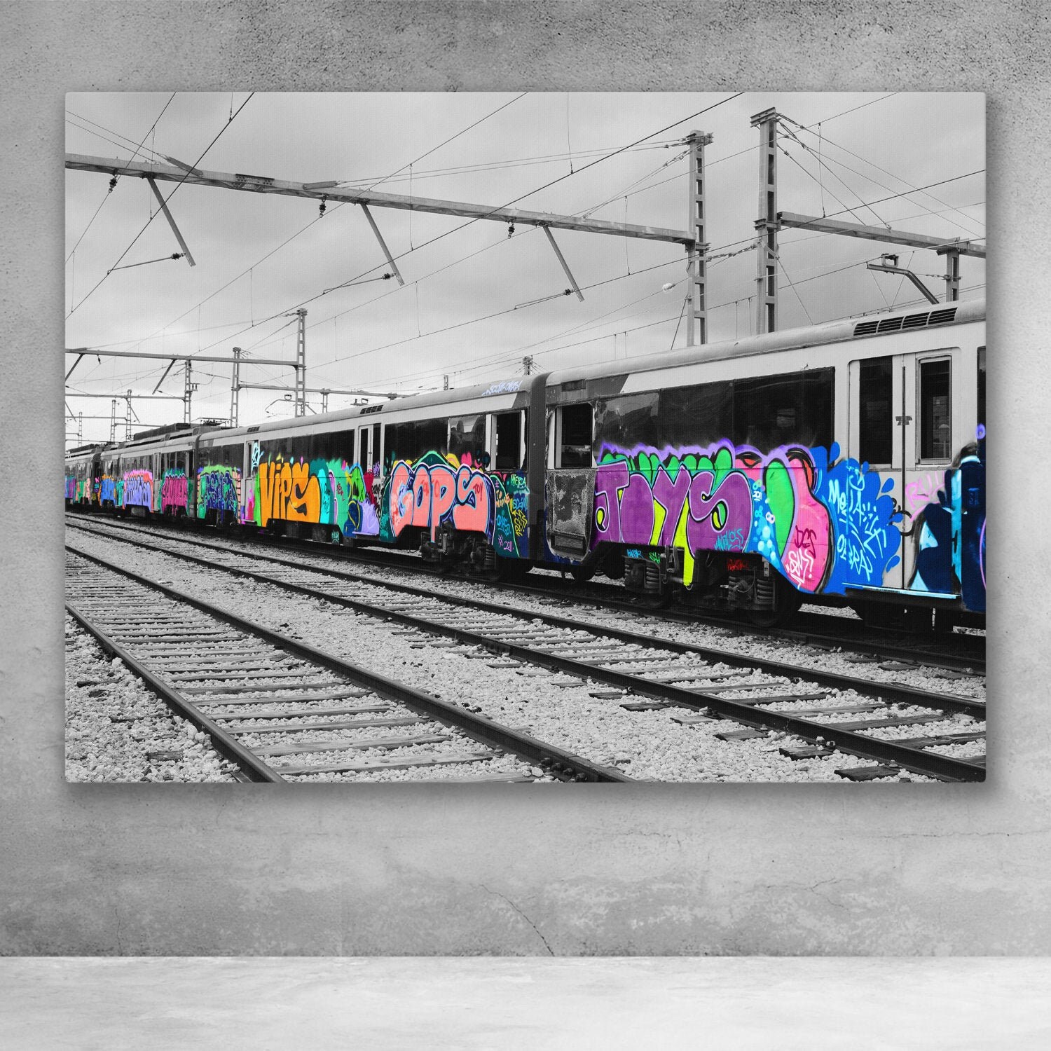 Train Graffiti Art