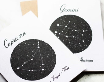 Zodiac Birthday Card Printable, Astrology Birthday Card - Etsy UK