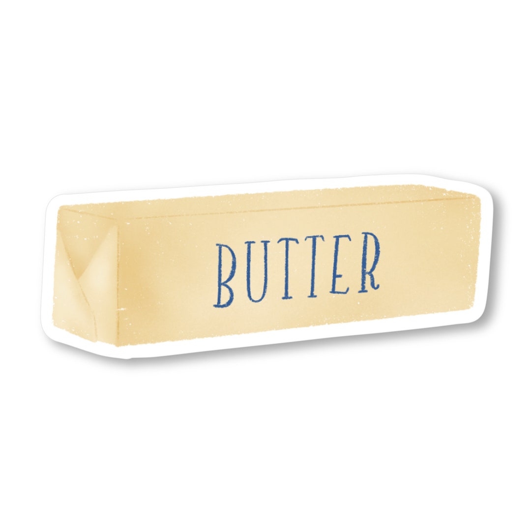Stick of Butter Vinyl Sticker - Etsy