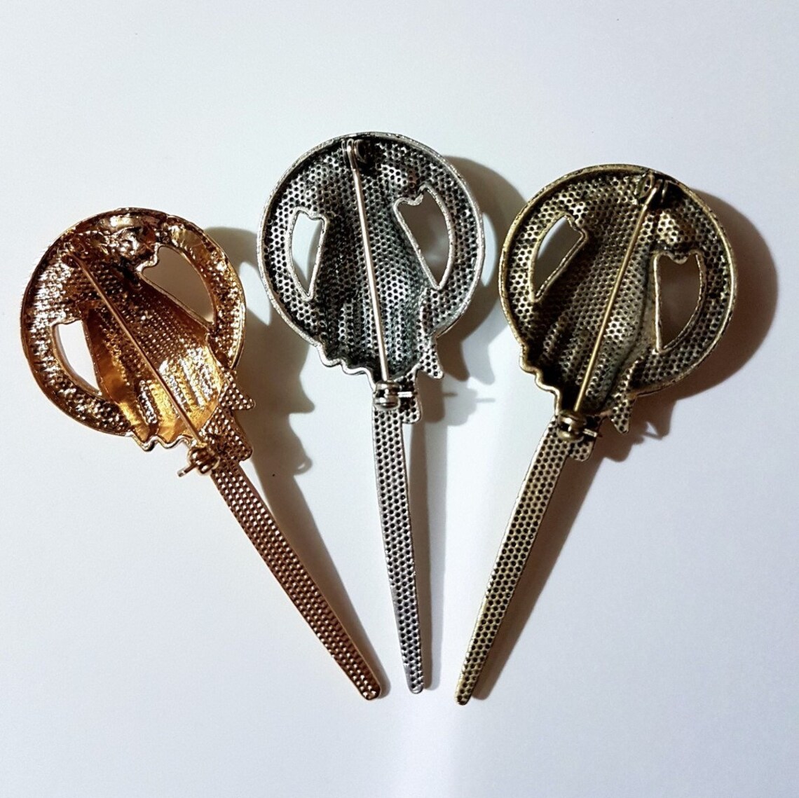 Game of Thrones Hand of the King Queen 7cm Brooch Pin Silver Bronze ...